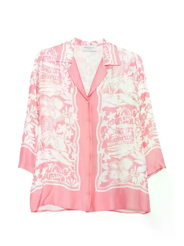 ERMANNO FIRENZE Floral-print Shirt - Pink