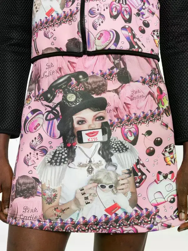The Artistylist Printed Mini Skirt