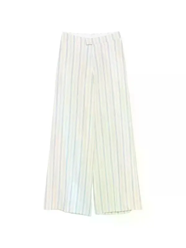 BERWICH Striped Wide Leg Trousers - Neutrals