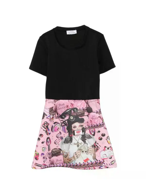The Artistylist Short-sleeve Mini Dress - Black