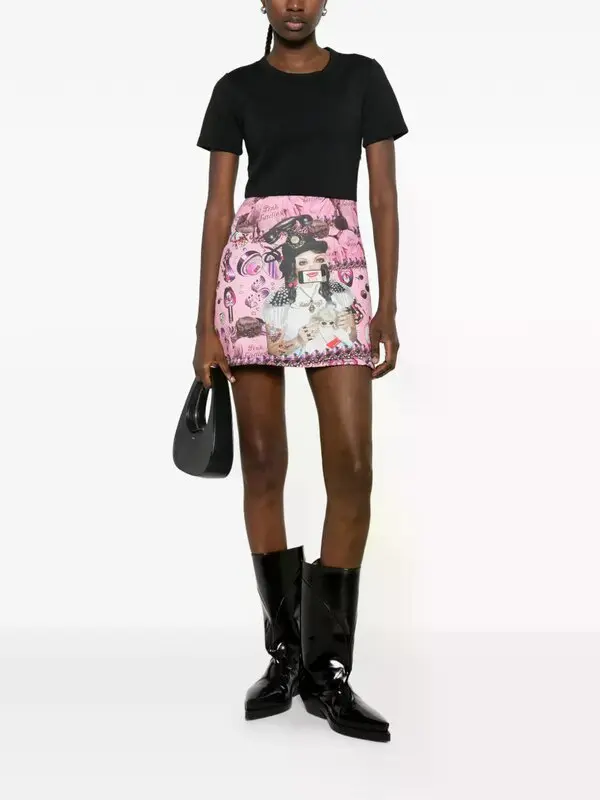 The Artistylist Short-sleeve Mini Dress - Black
