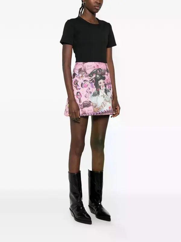 The Artistylist Short-sleeve Mini Dress - Black