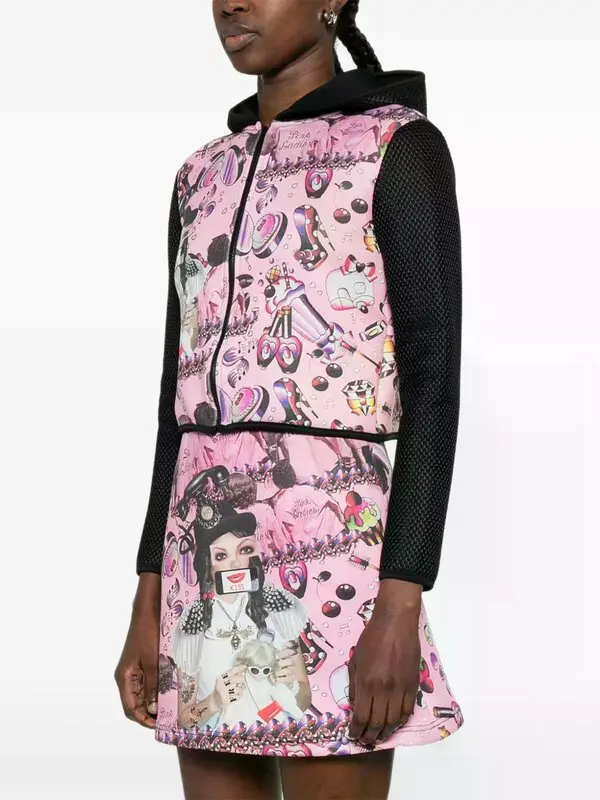 The Artistylist Printed Zip-up Hoodie