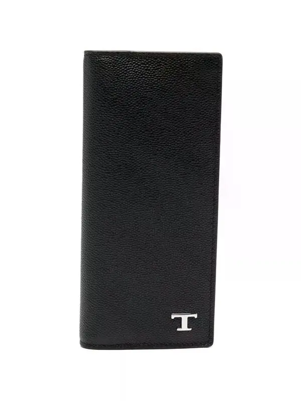 TOD'S Logo-detail Leather Wallet - Black