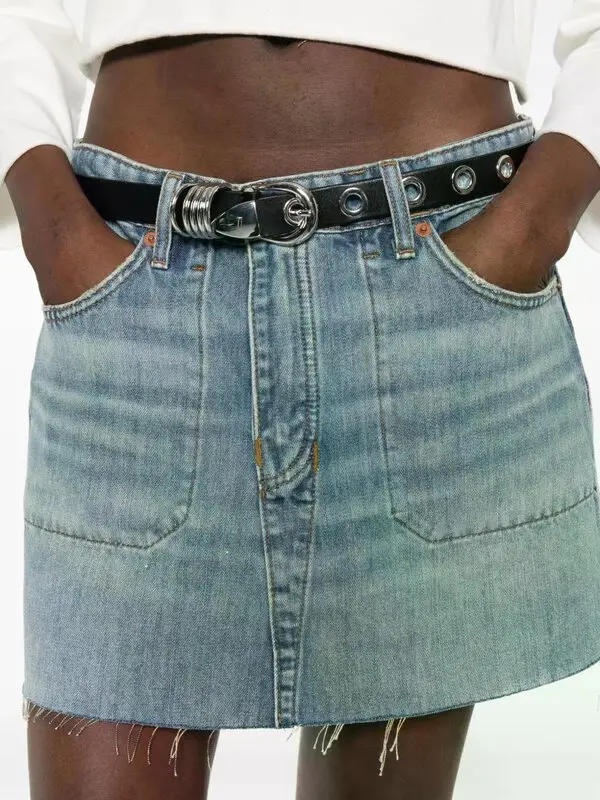 RE/DONE The Rewind Denim Skirt - Blue