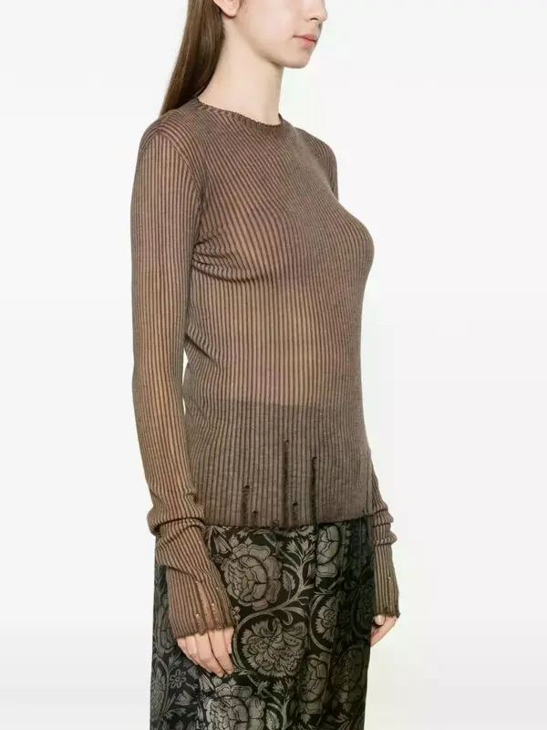 UMA WANG Ribbed Top