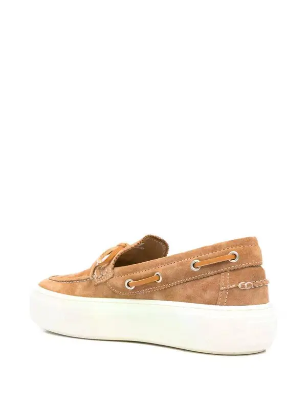 Hogan Tassel-detail Suede Loafers - Neutrals