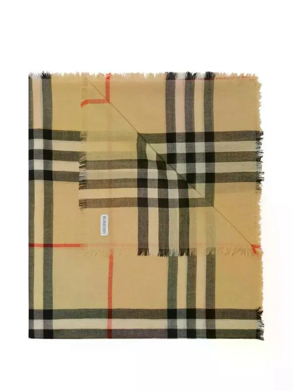 Burberry Check Wool Scarf