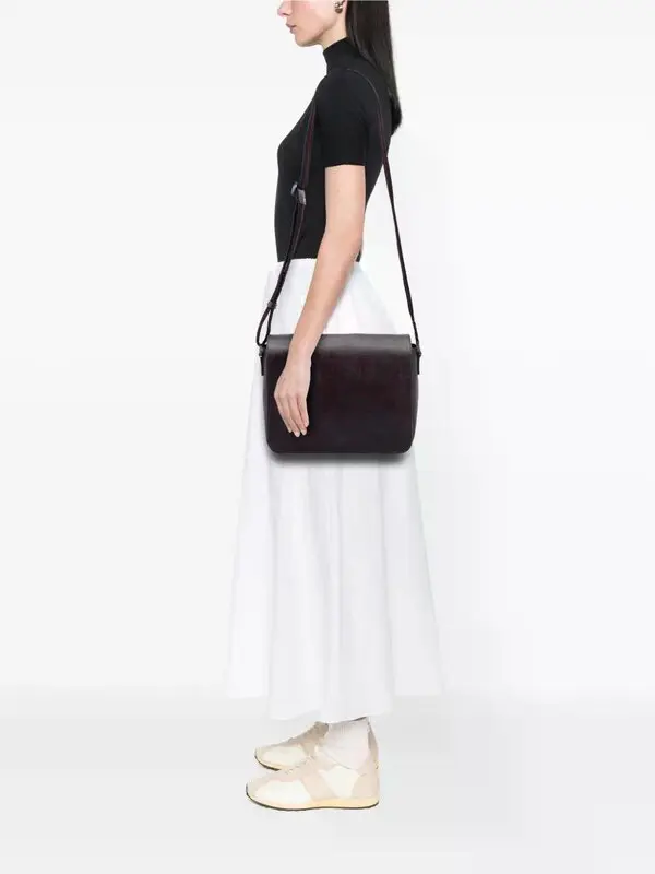 Fendi Zucca Spalmati Flap Crossbody Bag