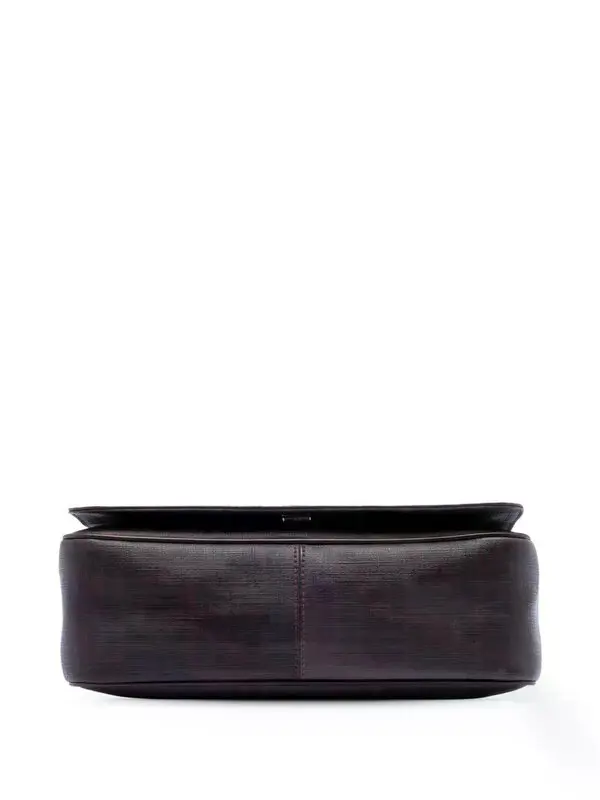 Fendi Zucca Spalmati Flap Crossbody Bag