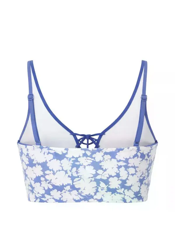 Michael Kors Floral-print Bikini Top