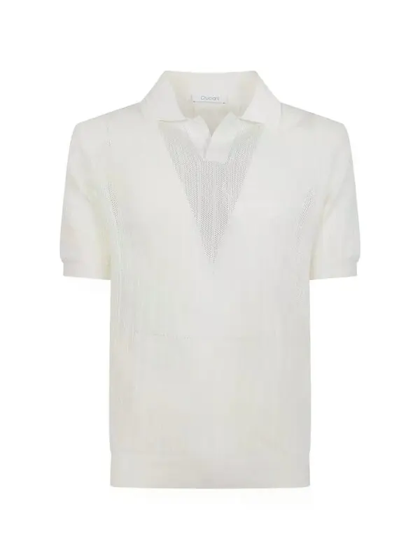 CRUCIANI V-neck T-shirt - White