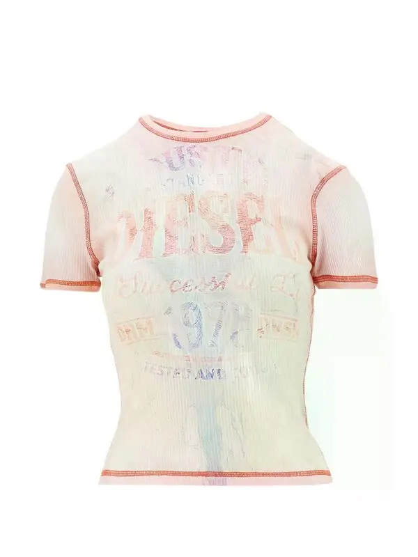 DIESEL Printed T-shirt - Neutrals