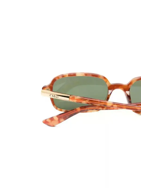 Chloé Tortoise Rectangle Sunglasses
