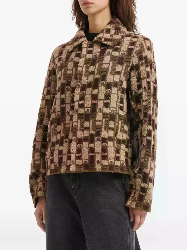 ADER ERROR Patterned Jacket - Brown