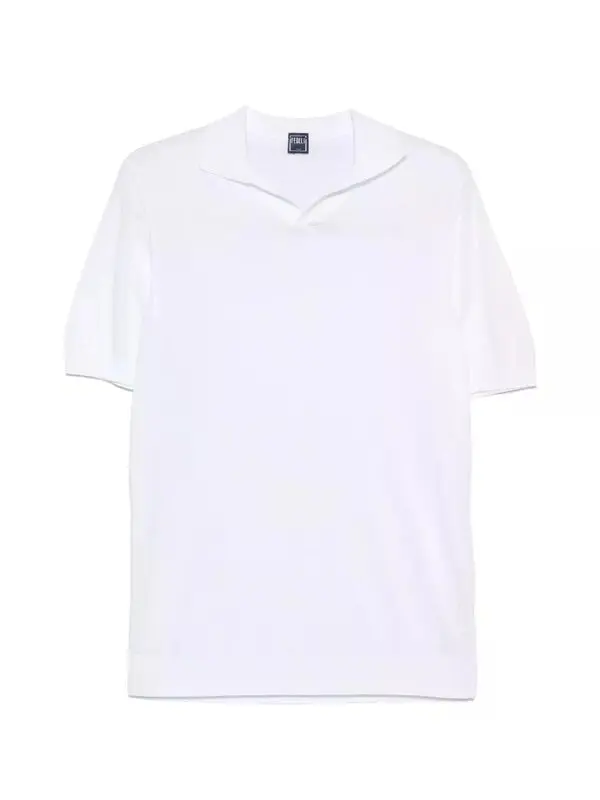 Fedeli Polo-collar T-shirt - White
