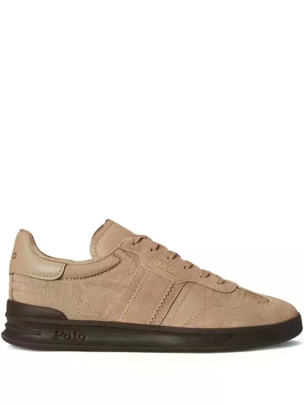 Polo Ralph Lauren Suede Trim Aera Trainers - Brown
