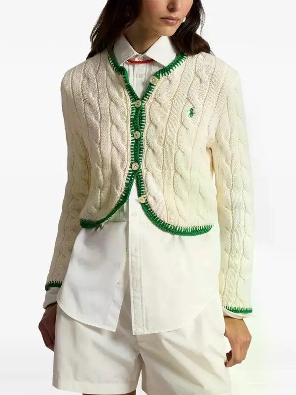 Polo Ralph Lauren Cable-knit Cardigan - Neutrals