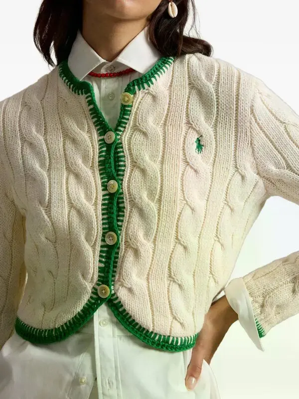 Polo Ralph Lauren Cable-knit Cardigan - Neutrals