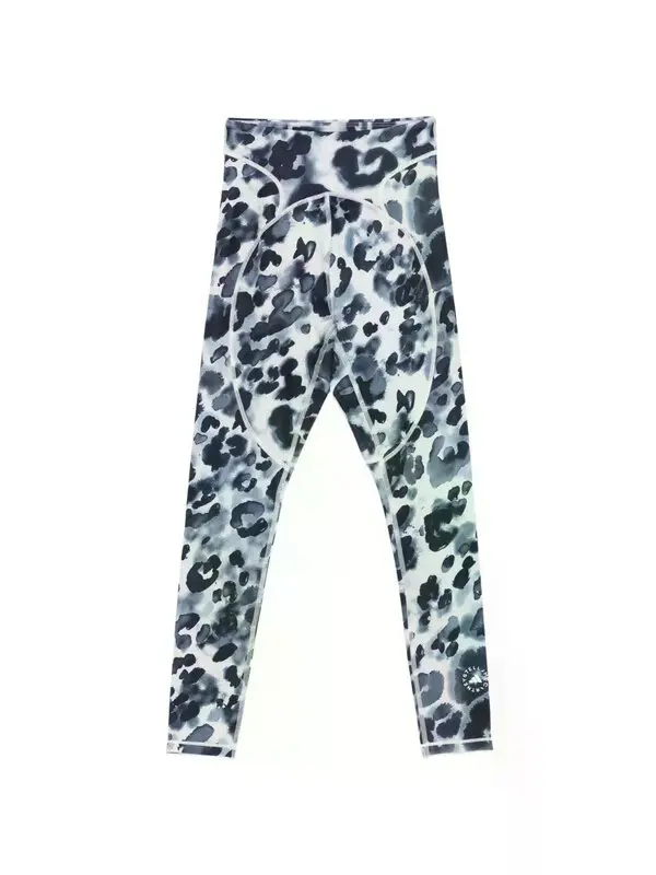 Adidas By Stella McCartney Animal Print Performance Trousers - Grey