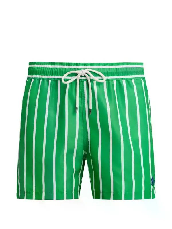 Polo Ralph Lauren Traveler Striped Swim Shorts - Green