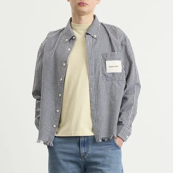 BRAM'S FRUIT Distressed Farmer’s Shirt Ls