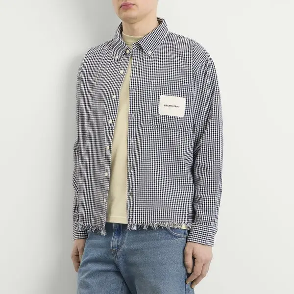 BRAM'S FRUIT Distressed Farmer’s Shirt Ls