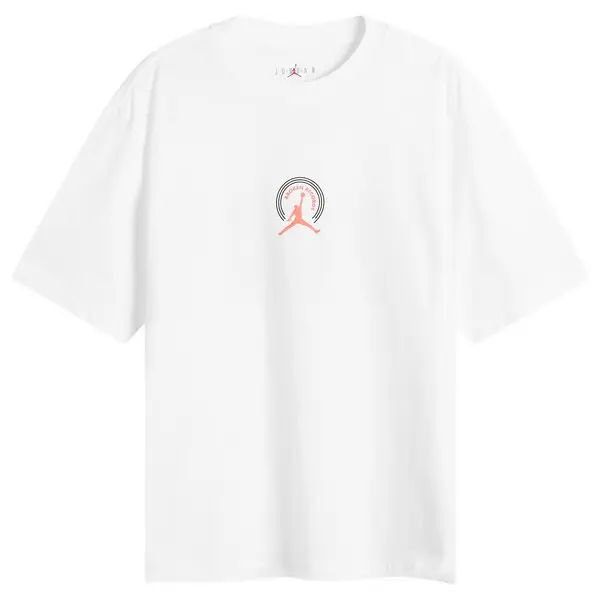 JORDAN Crew T-shirt - White/infrared