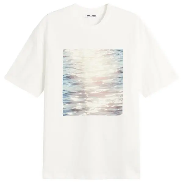 JIL SANDER Wanderlust T-shirt With Photograph Print - Medium Shade Photograph