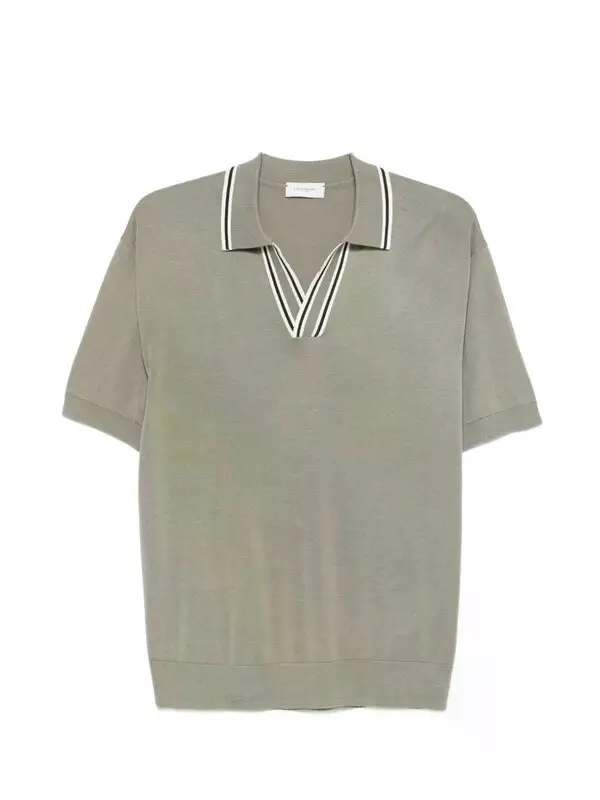 PAOLO PECORA V-neck T-shirt - Brown