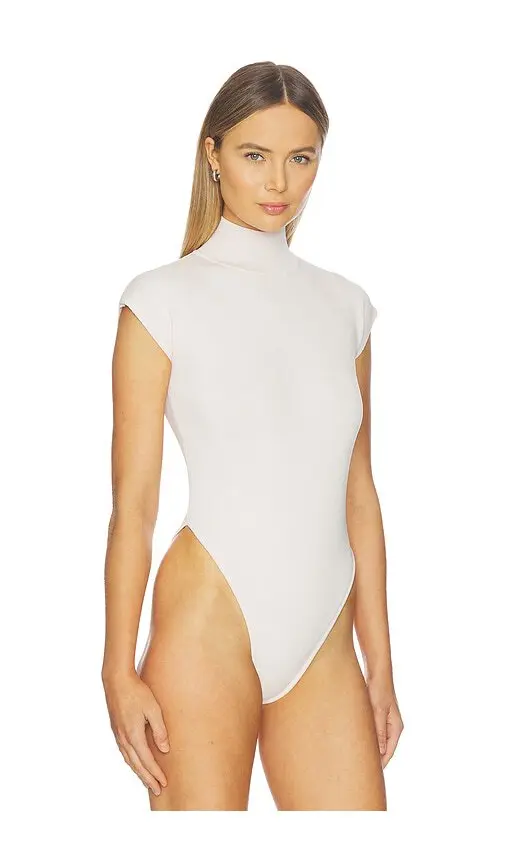 AEXAE Knitted Turtleneck Bodysuit