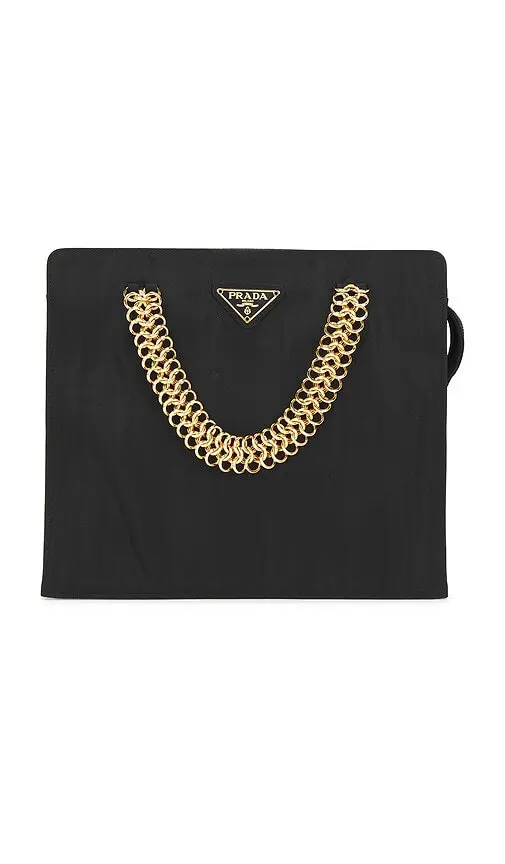FWRD RENEW Prada Vintage Tessuto Tote - Black