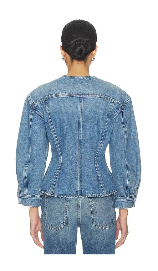 FRAME The Nipped Collarless Jacket