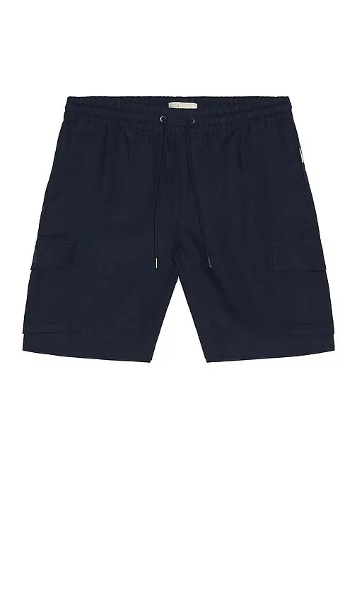 Onia Air Linen Pull-on Cargo Shorts - Navy