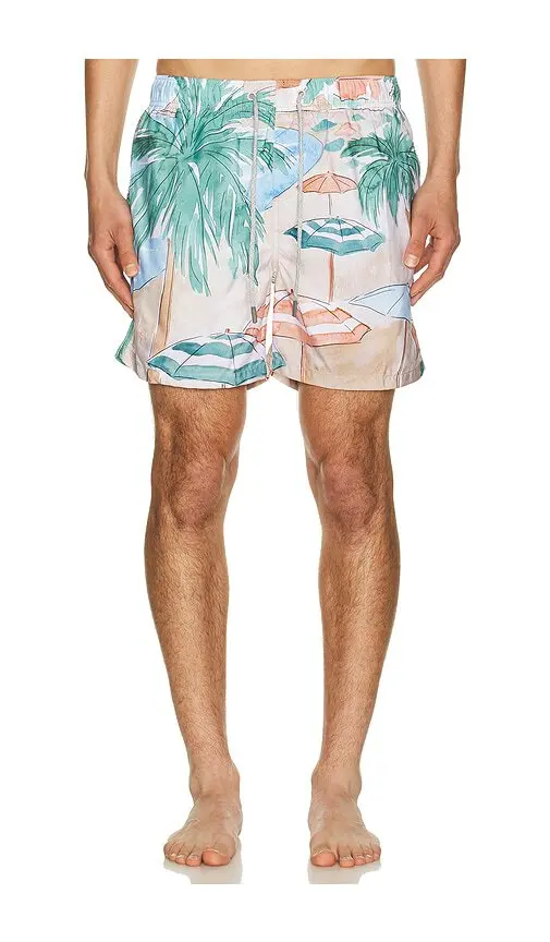 VINTAGE SUMMER Ponji Swim Volleys - Brown