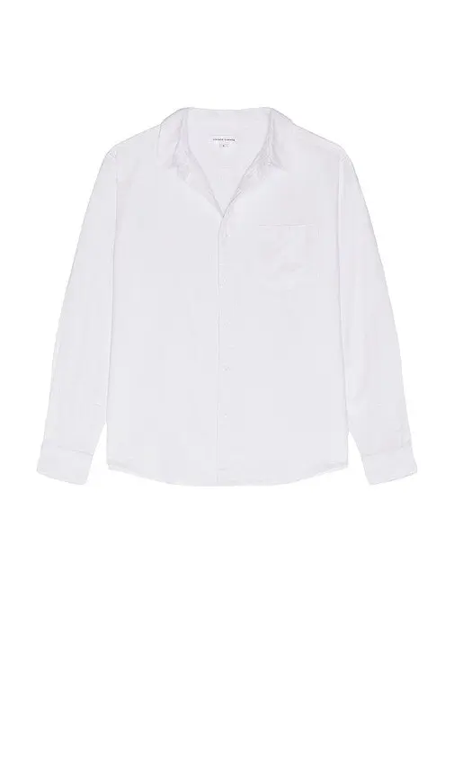 VINTAGE SUMMER Long Sleeve Linen Button Down Shirt In . Also