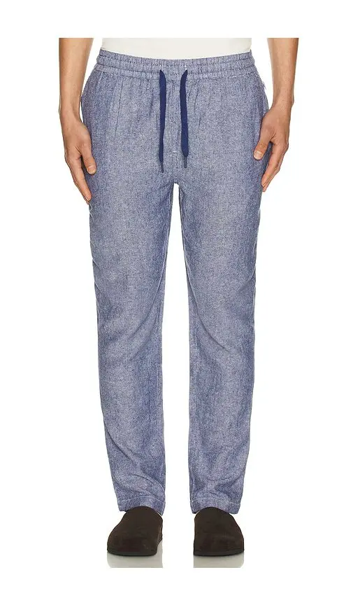VINTAGE SUMMER Linen Pants - Blue
