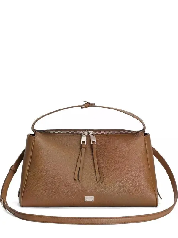 Dolce & Gabbana Vittoria Calfskin Crossbody Bag - Brown