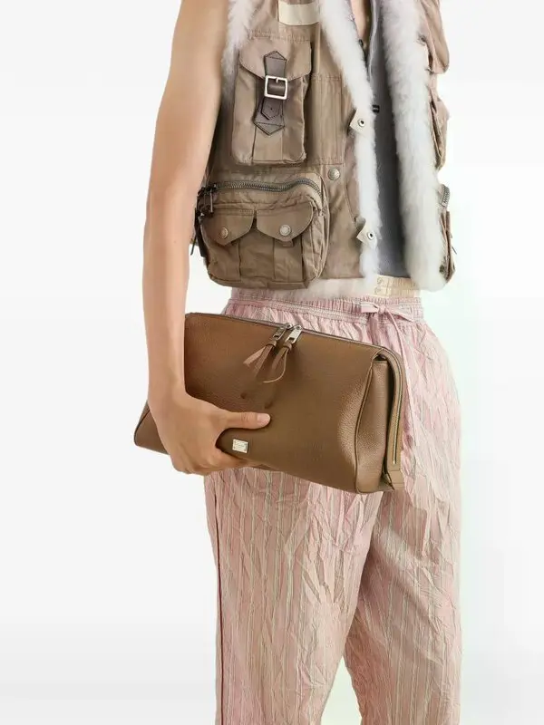 Dolce & Gabbana Vittoria Calfskin Crossbody Bag - Brown
