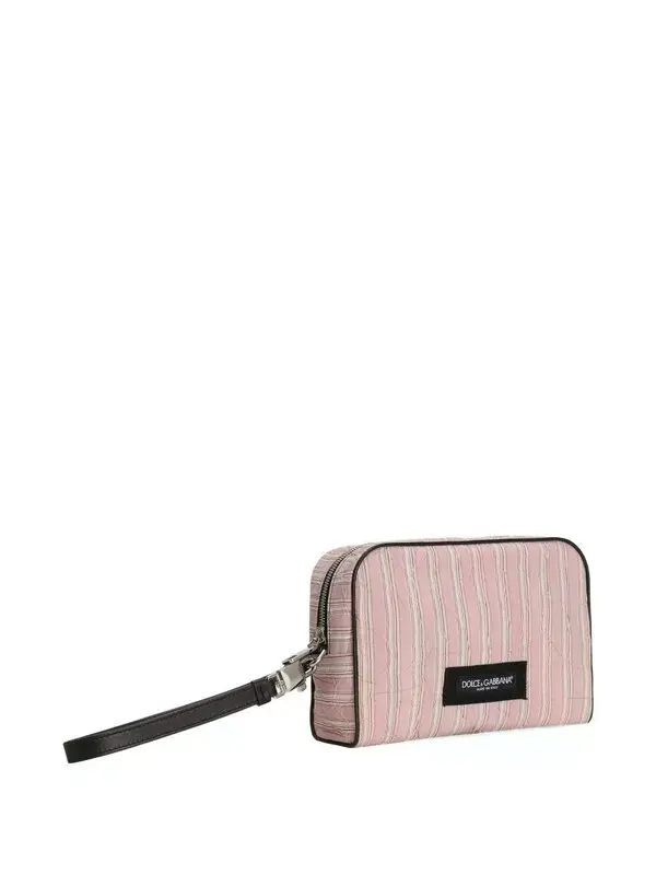 Dolce & Gabbana Froissé Fabric Handbag - Pink