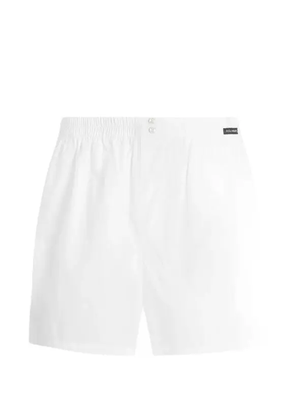 Dolce & Gabbana Cotton Poplin Boxer Shorts - White