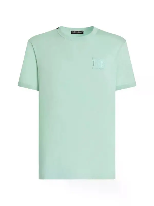 Dolce & Gabbana Cotton T-shirt With Patch - Green