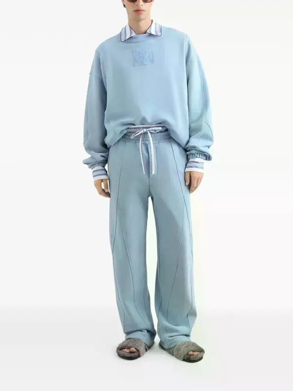 Dolce & Gabbana Oversized Treated Cotton Sweatshirt - Blue