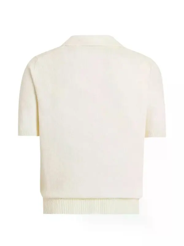 Dolce & Gabbana Cotton Blend Polo Shirt - Neutrals