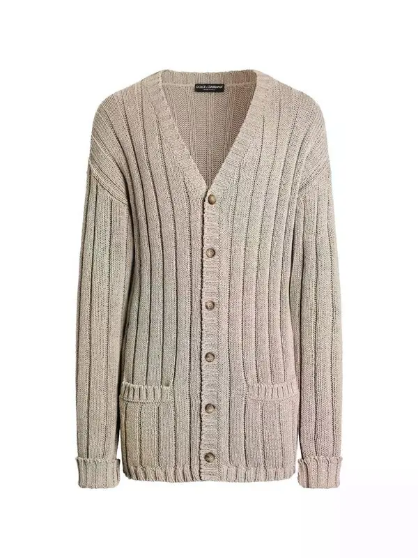 Dolce & Gabbana Cotton-blend Cardigan - Neutrals