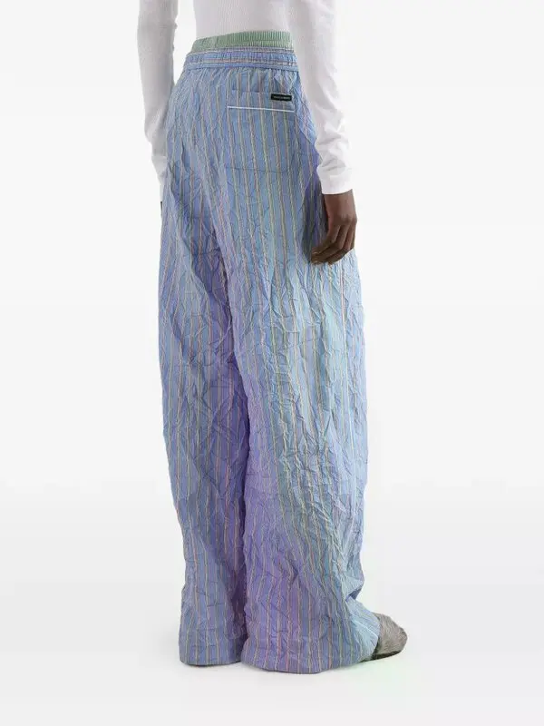 Dolce & Gabbana Striped Jacquard Trousers - Blue