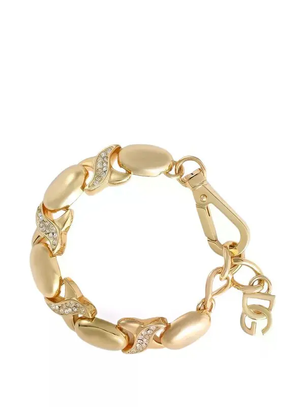 Dolce & Gabbana Bracelet With Rhinestones - Gold
