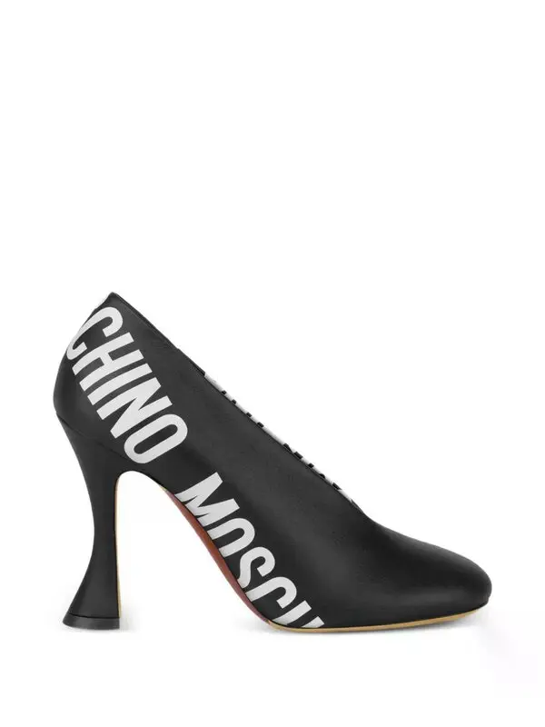 Moschino Logo-print Pumps - Black