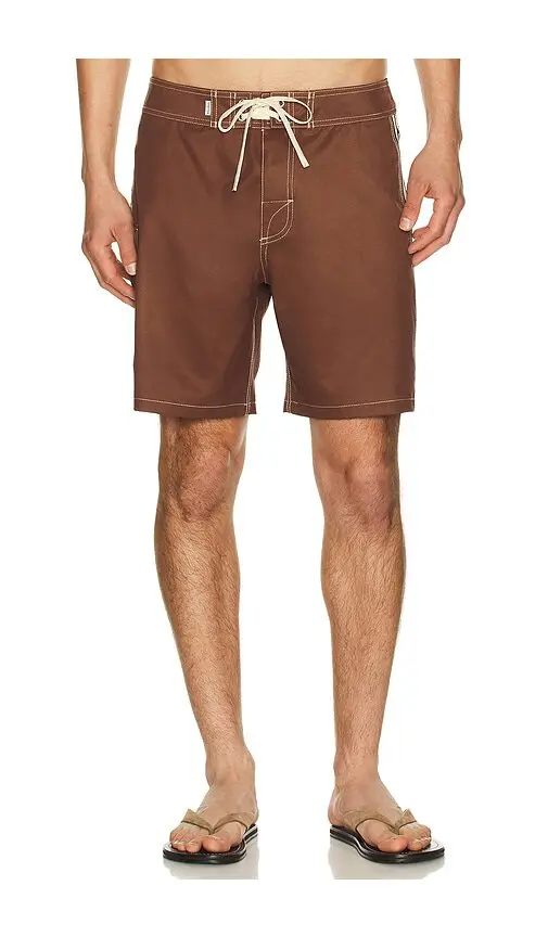 RHYTHM Panel Stripe Trunk - Brown