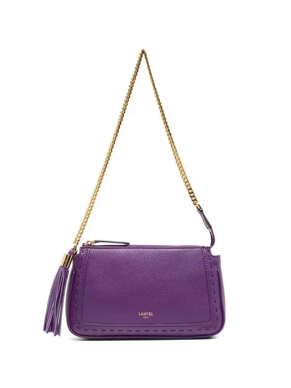 LANCEL Premier Flirt Chain Clutch Bag - Purple